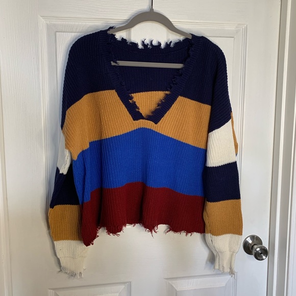 Fate | Sweaters | Fate Distressed Shredded Hem Sweater | Poshmark
